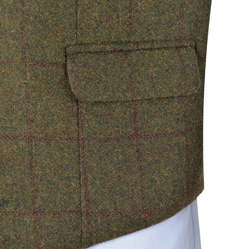 Ceehuteey Men's Formal Notch Lapel Suit Vest Tweed Waistcoat